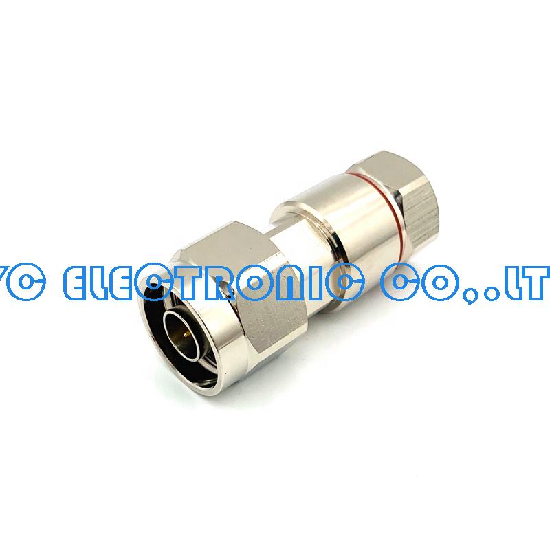 N type male plug connector for 1/2 cable adapter - www.jyc-elect.com